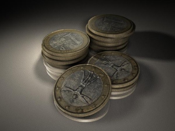 3d model currency euro