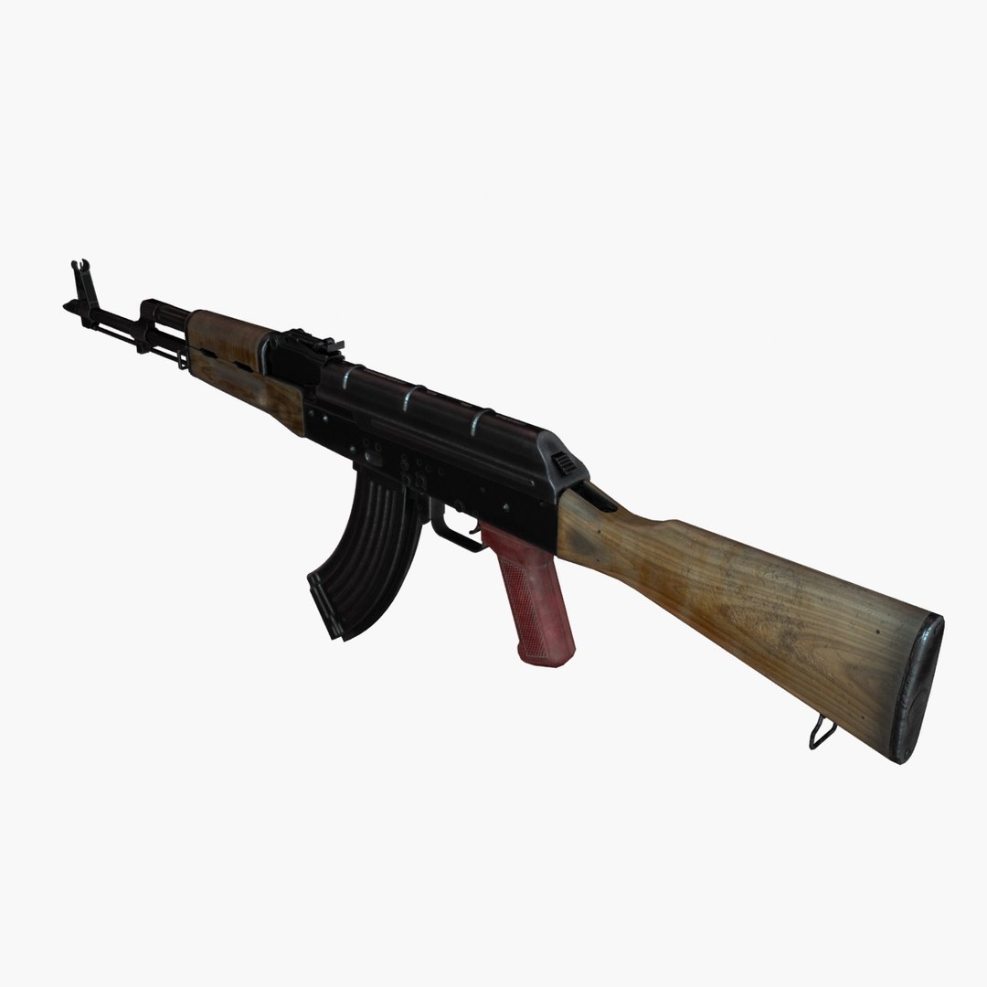 3d Model Akm Rifle
