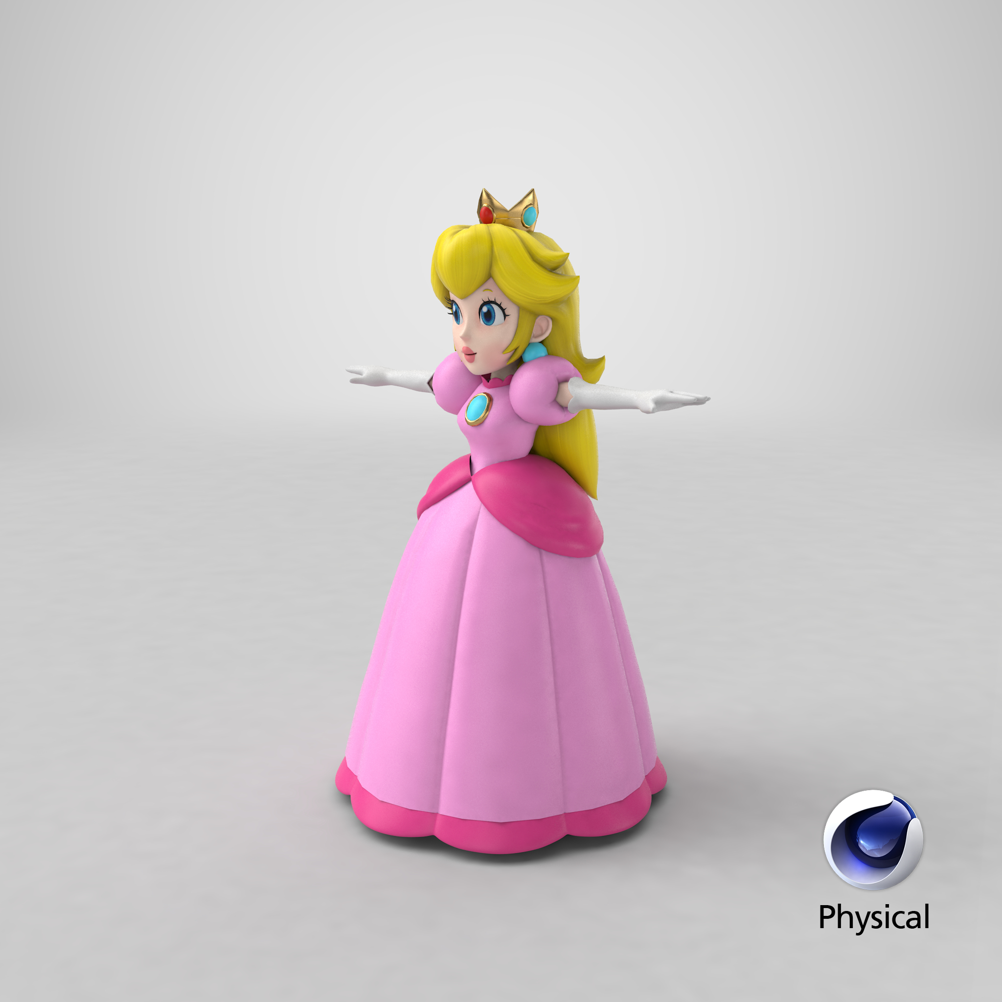 3D Princess Peach - TurboSquid 1808002