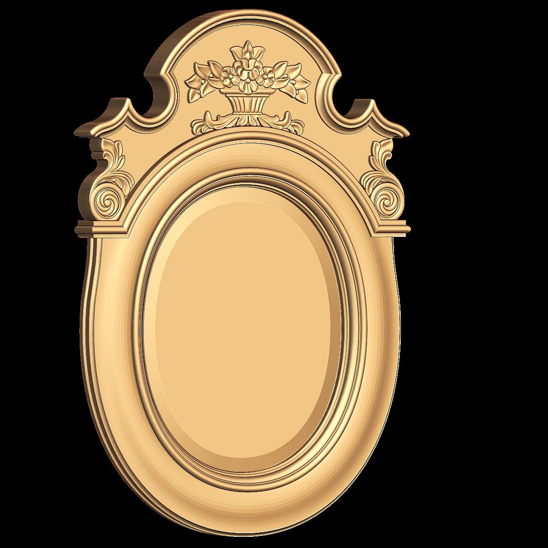 3ds Mirror Frame Stl Cnc