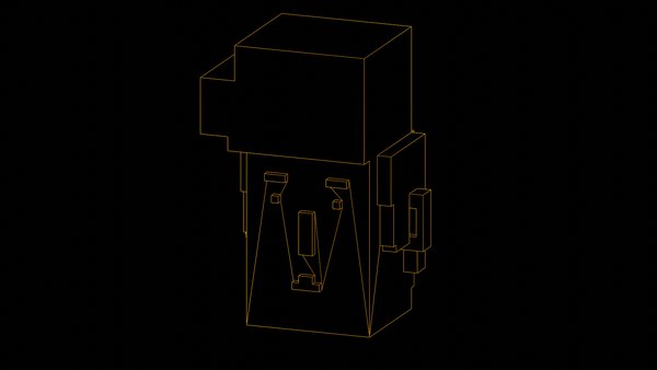 livre Donald Trump low poly cartoon estilo 8 bits Modelo 3D ...