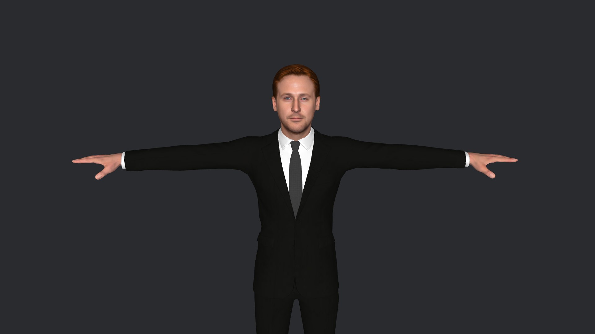 3D Ryan Gosling Hyper Realistic Full Body Fully Rigged Character Model - TurboSquid 2142226