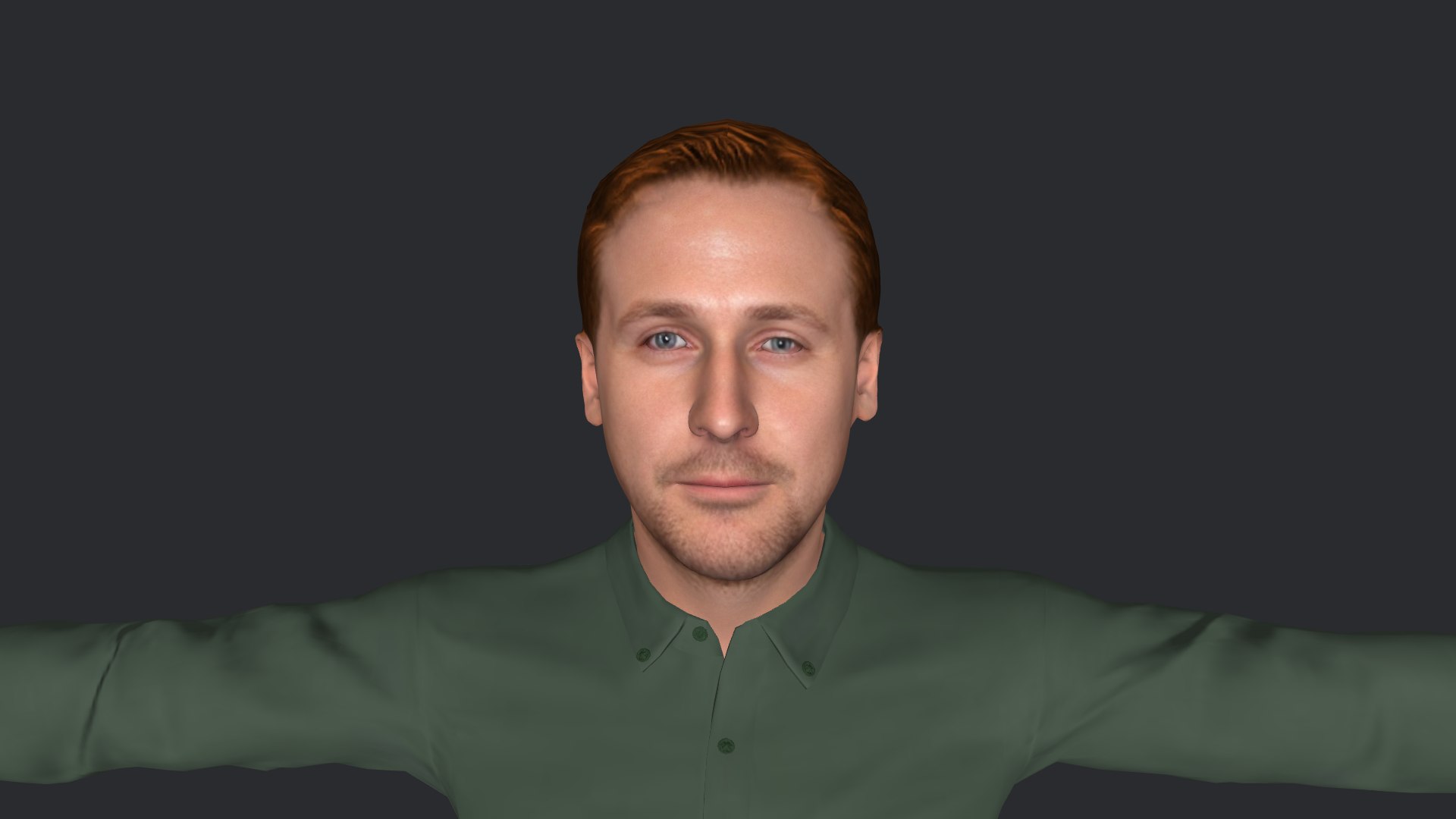 3D Ryan Gosling Hyper Realistic Full Body Fully Rigged 3D Character ...