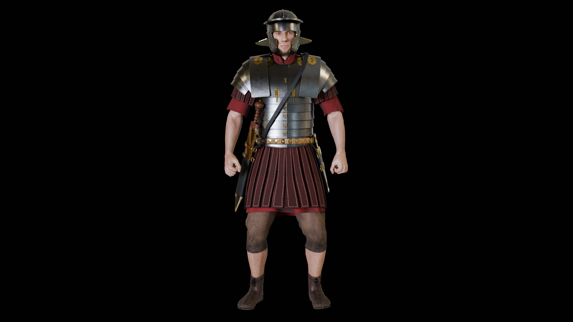 Roman Legionary Leg IX Hispana 120 AD - Rigged Model - TurboSquid 2224007