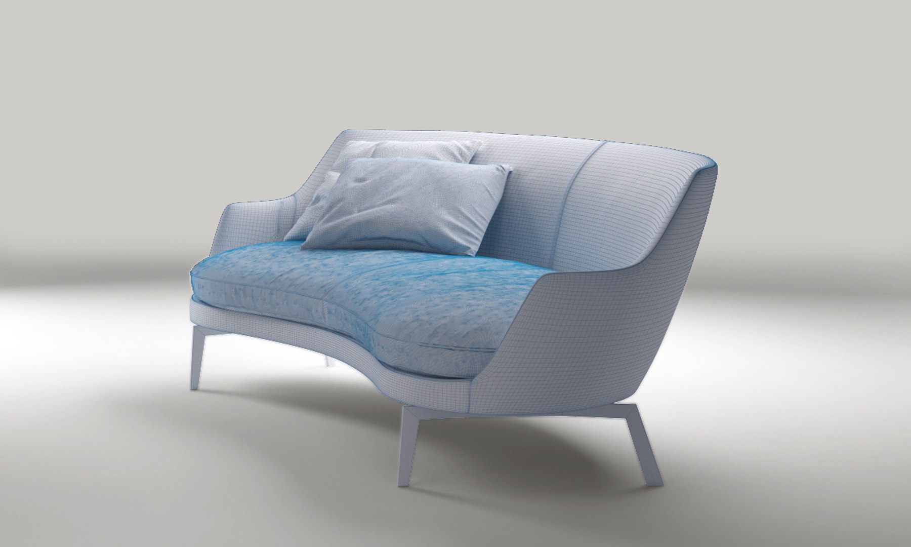Flexform Guscio Sofa 3D Model - TurboSquid 1149397
