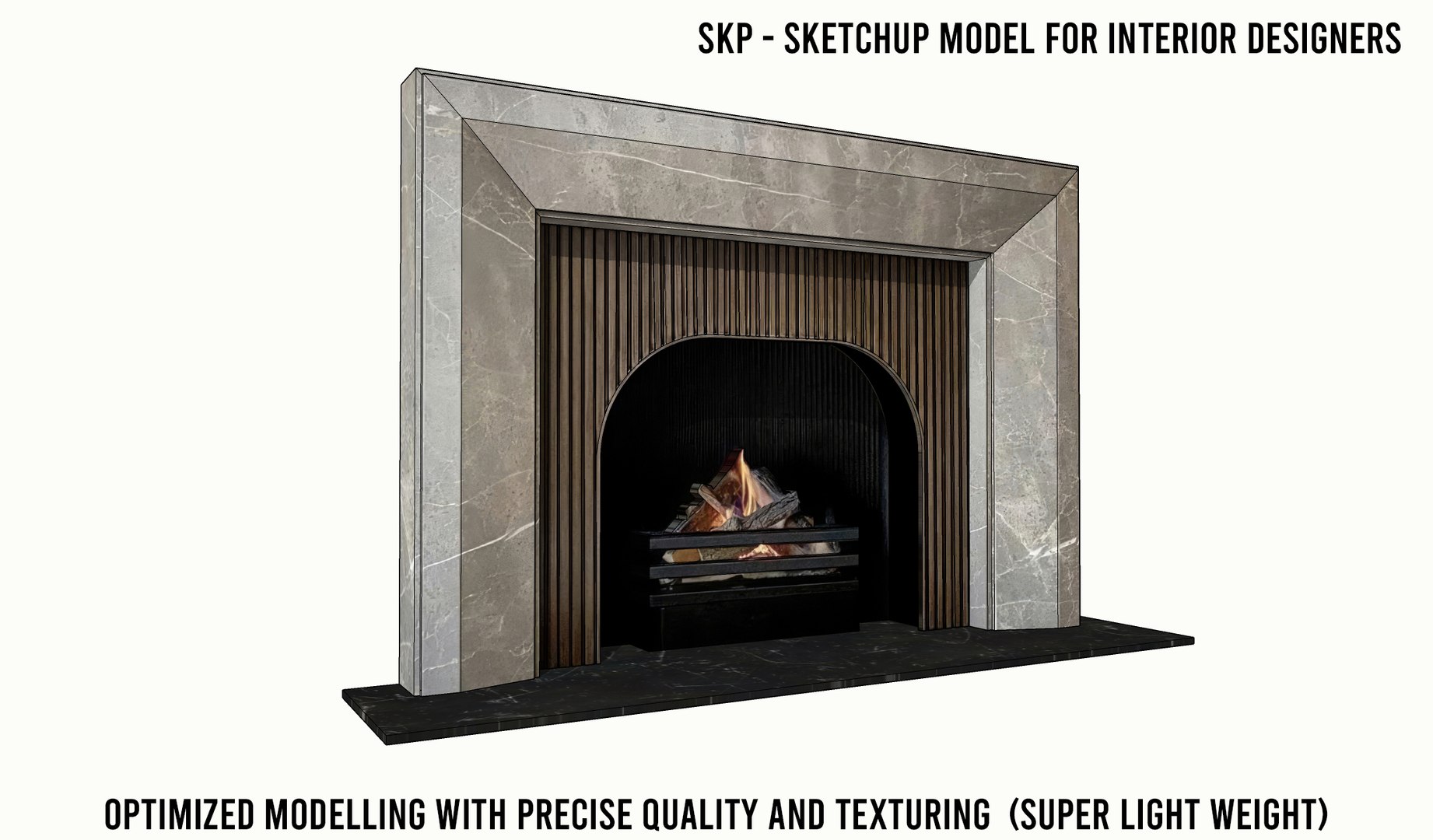 Fire Place Drayton - Fior Di Bosco-Victoria Stone 3D Model - TurboSquid ...