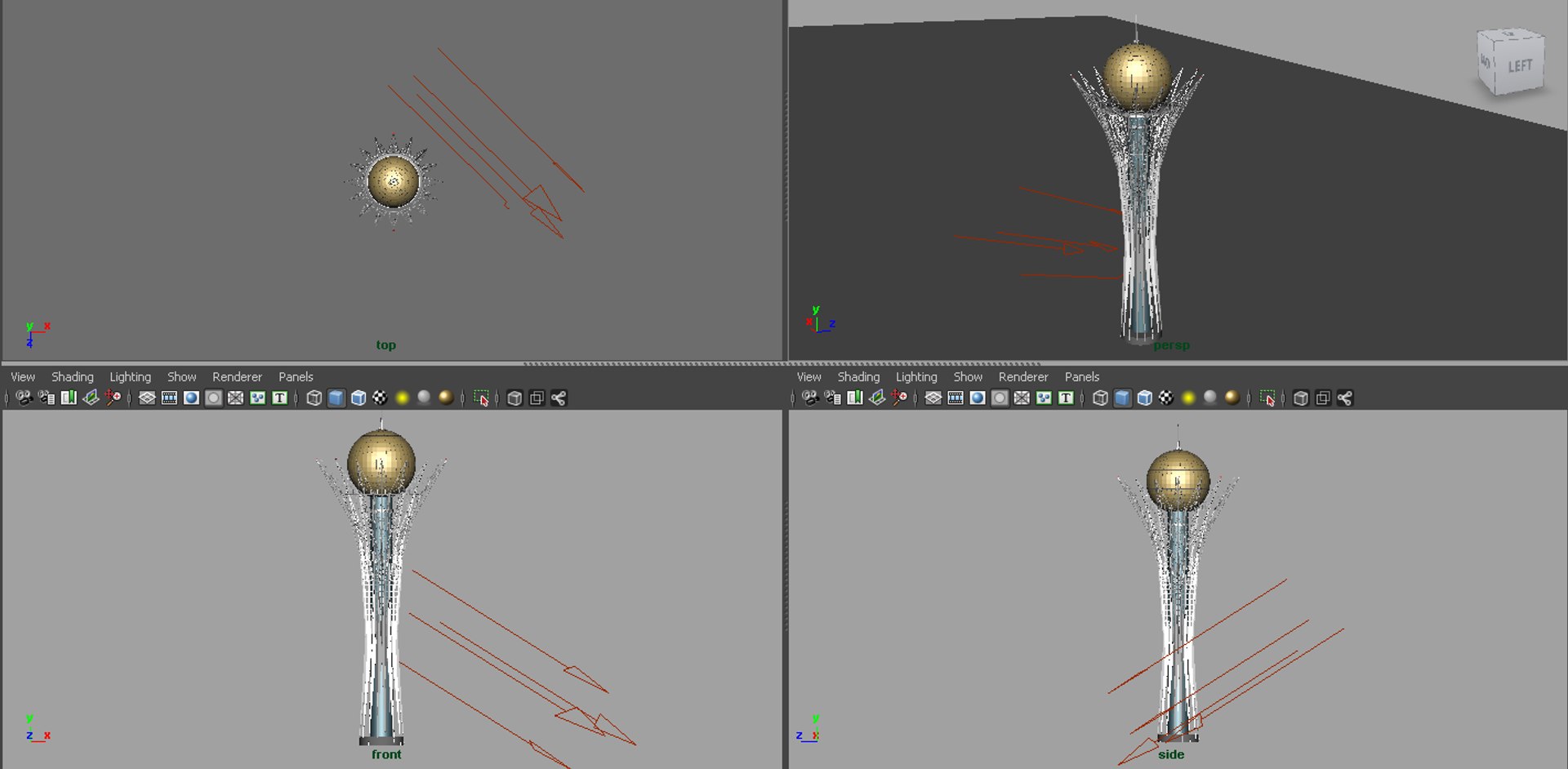 Baiterek Monument 3d Model