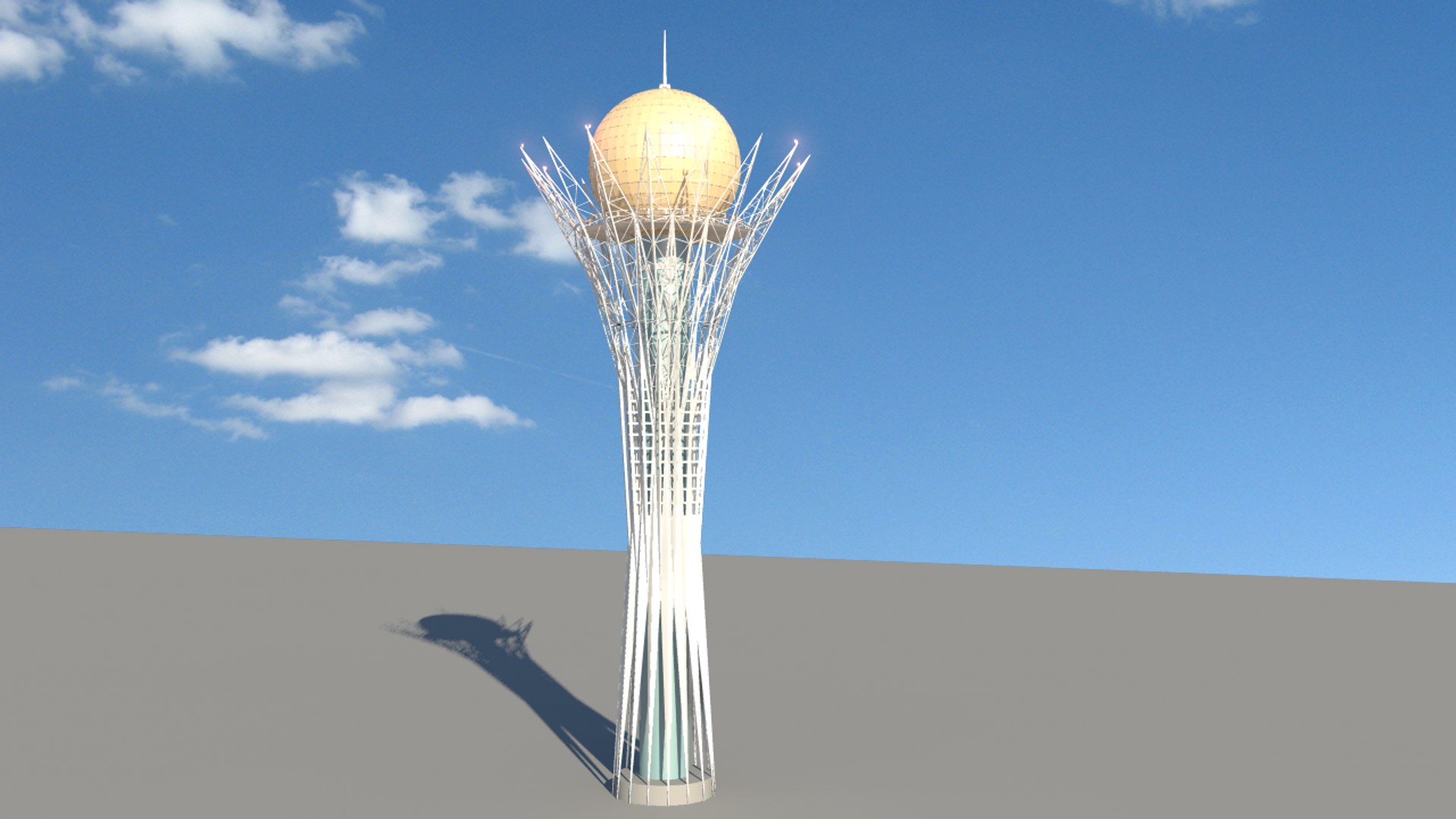 Baiterek Monument 3d Model