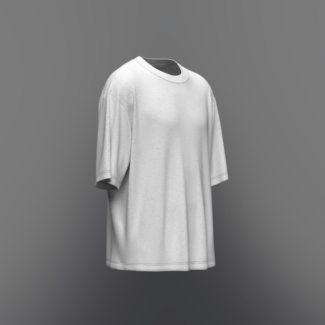 3D Model Mens Oversized T-shirt 3d Model - TurboSquid 2204238