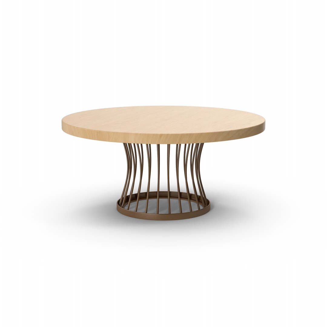 Wooden Coffee Table 3D Model - TurboSquid 2140113