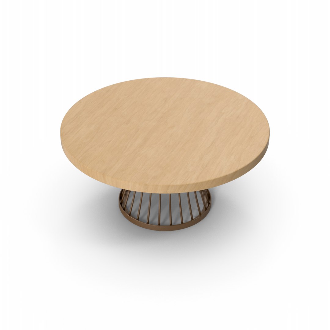 Wooden Coffee Table 3D Model - TurboSquid 2140113