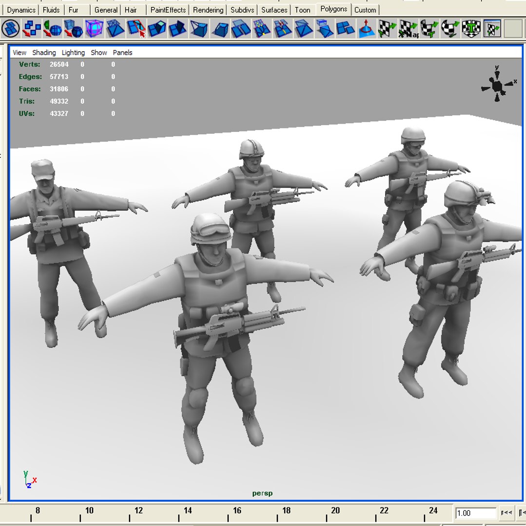 Usarmy Military 3d Model
