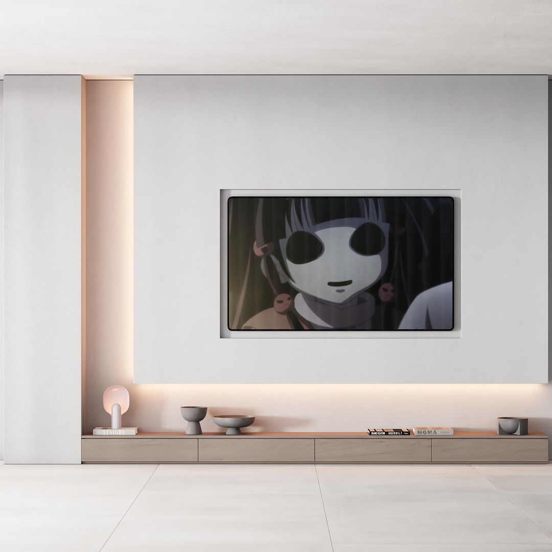 156 Tv Wall Kit 05 Minimal Wood Warm Gray 00 3D - TurboSquid 2039490