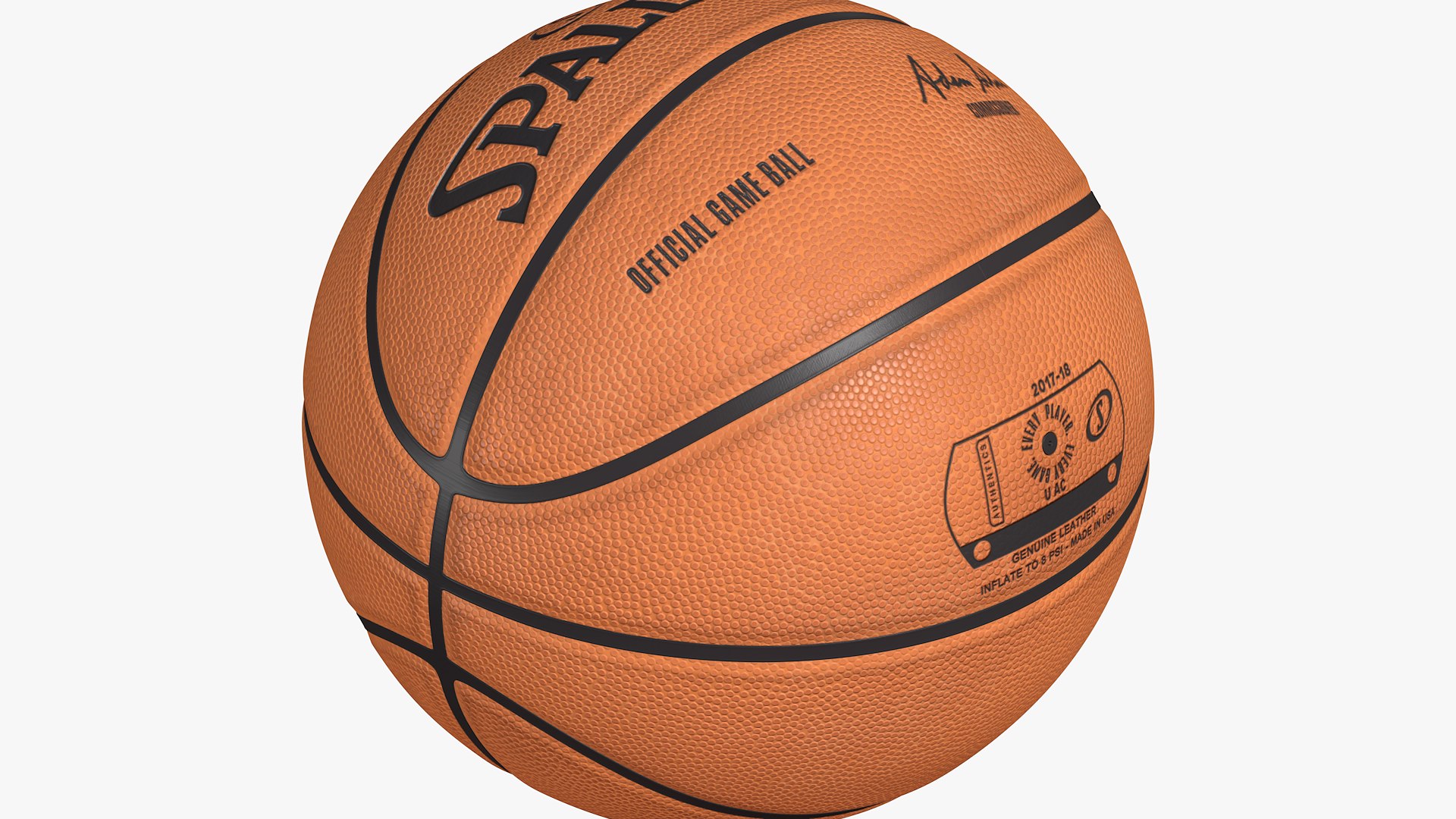 Realistic Basketball Ball Spalding Official 8K 3D - TurboSquid 2036527
