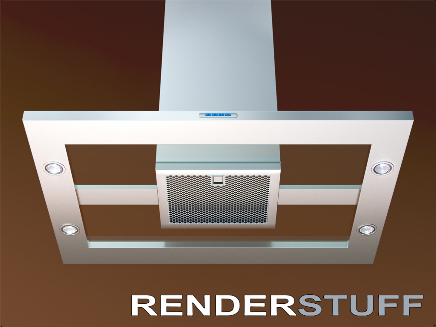 3d extractor hoods cooker model