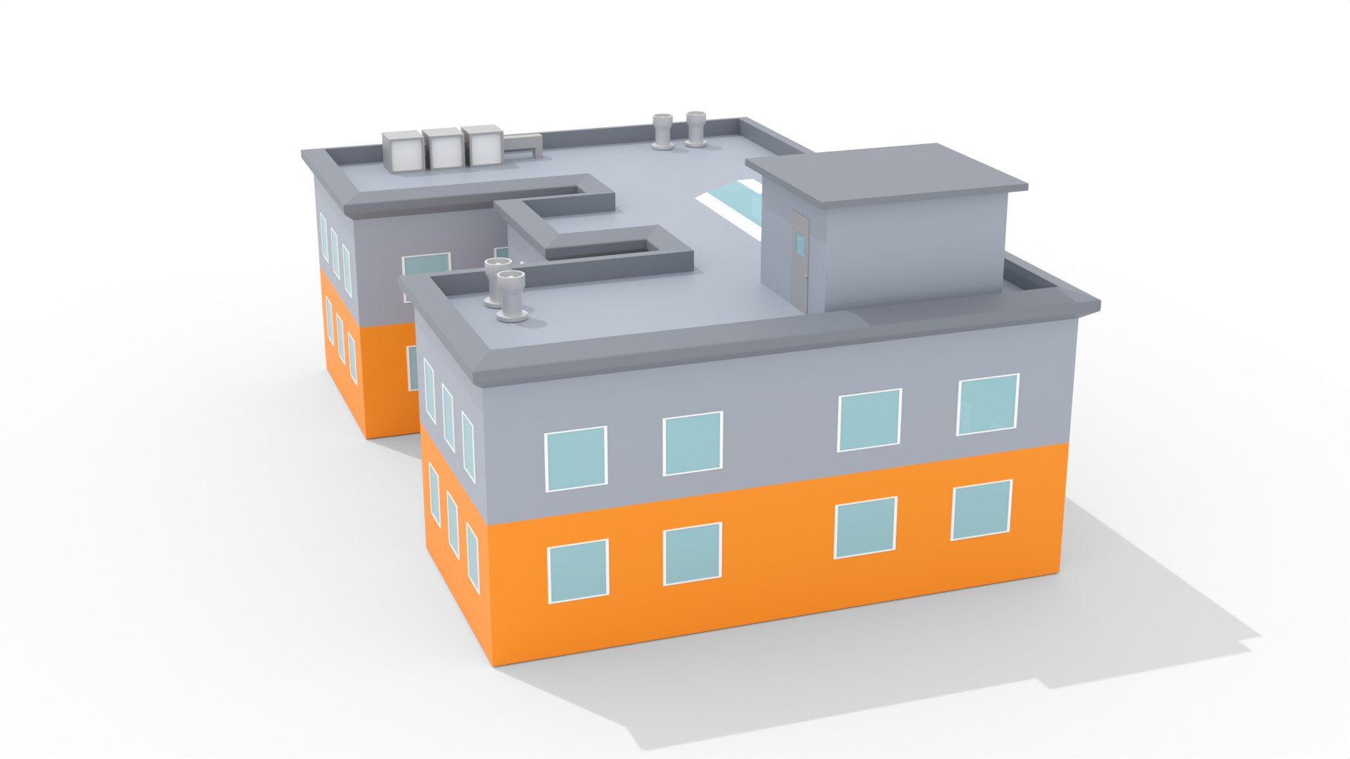 Factory Building C 3D Model - TurboSquid 2191393