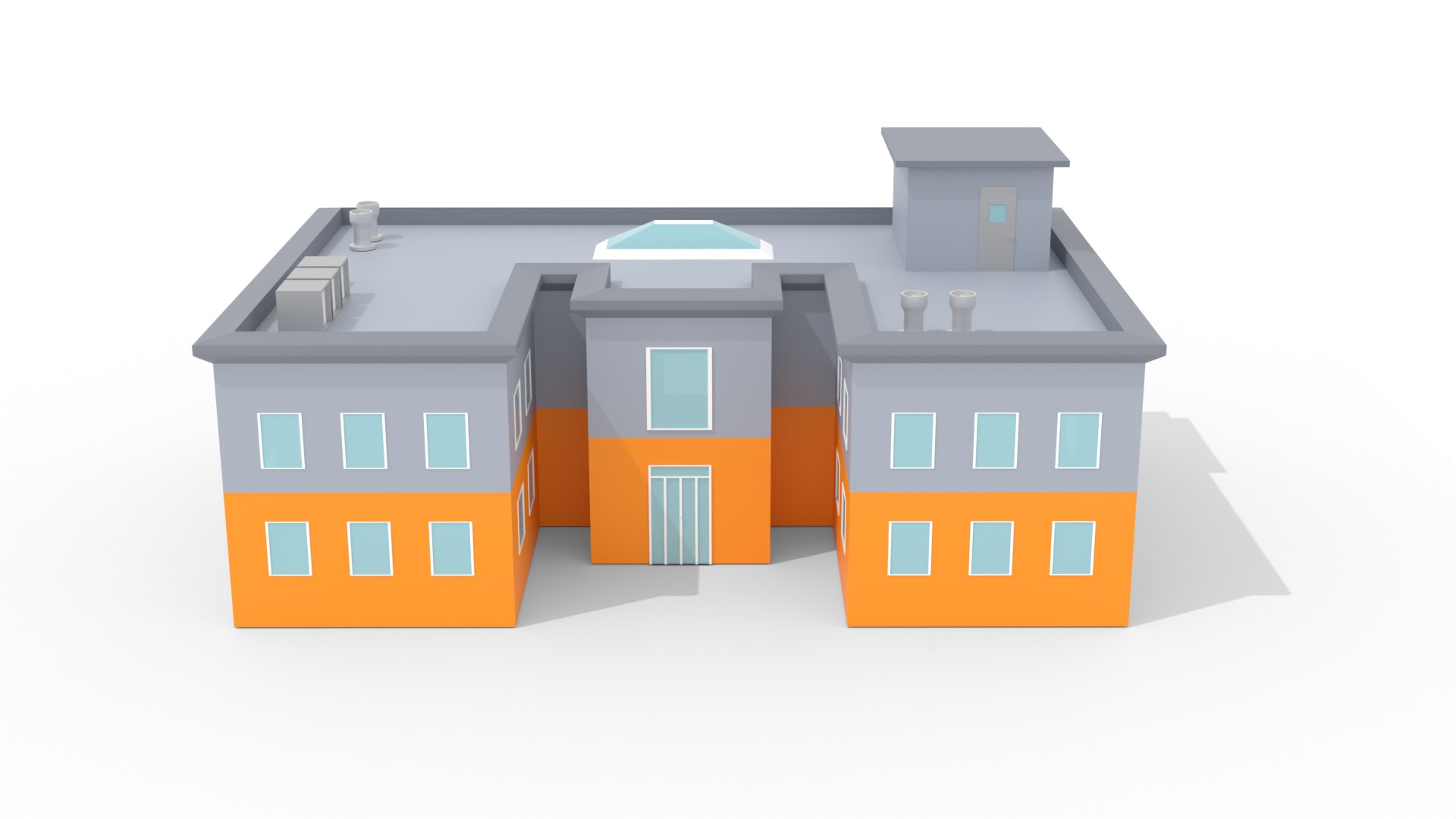 Factory Building C 3D Model - TurboSquid 2191393