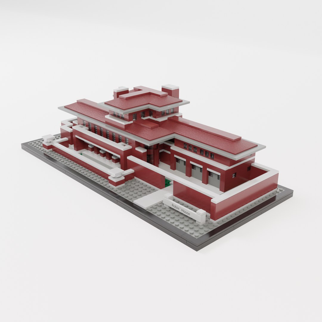 Lego Architecture - Robie House 3D model - TurboSquid 1867250