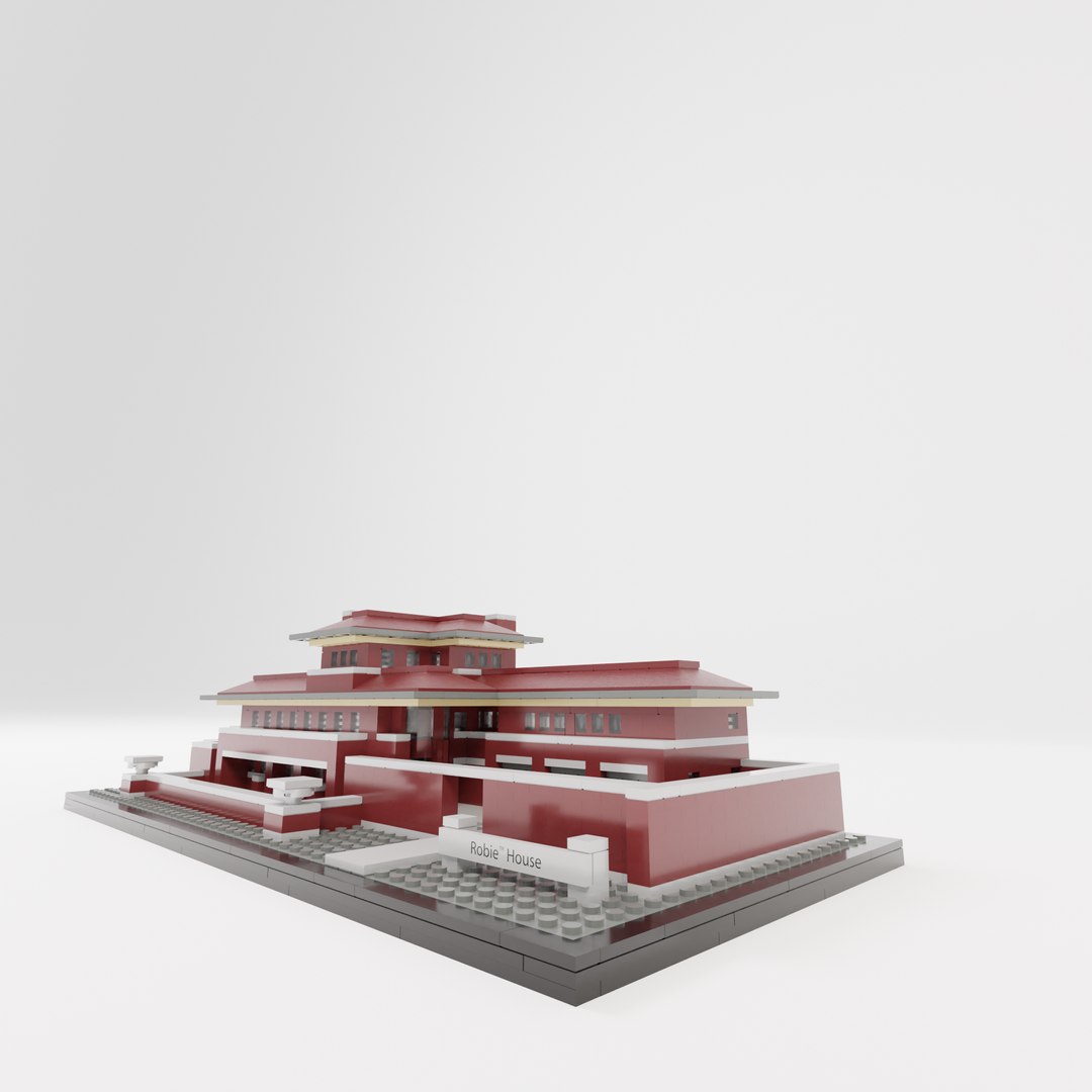 Lego Architecture - Robie House 3D model - TurboSquid 1867250