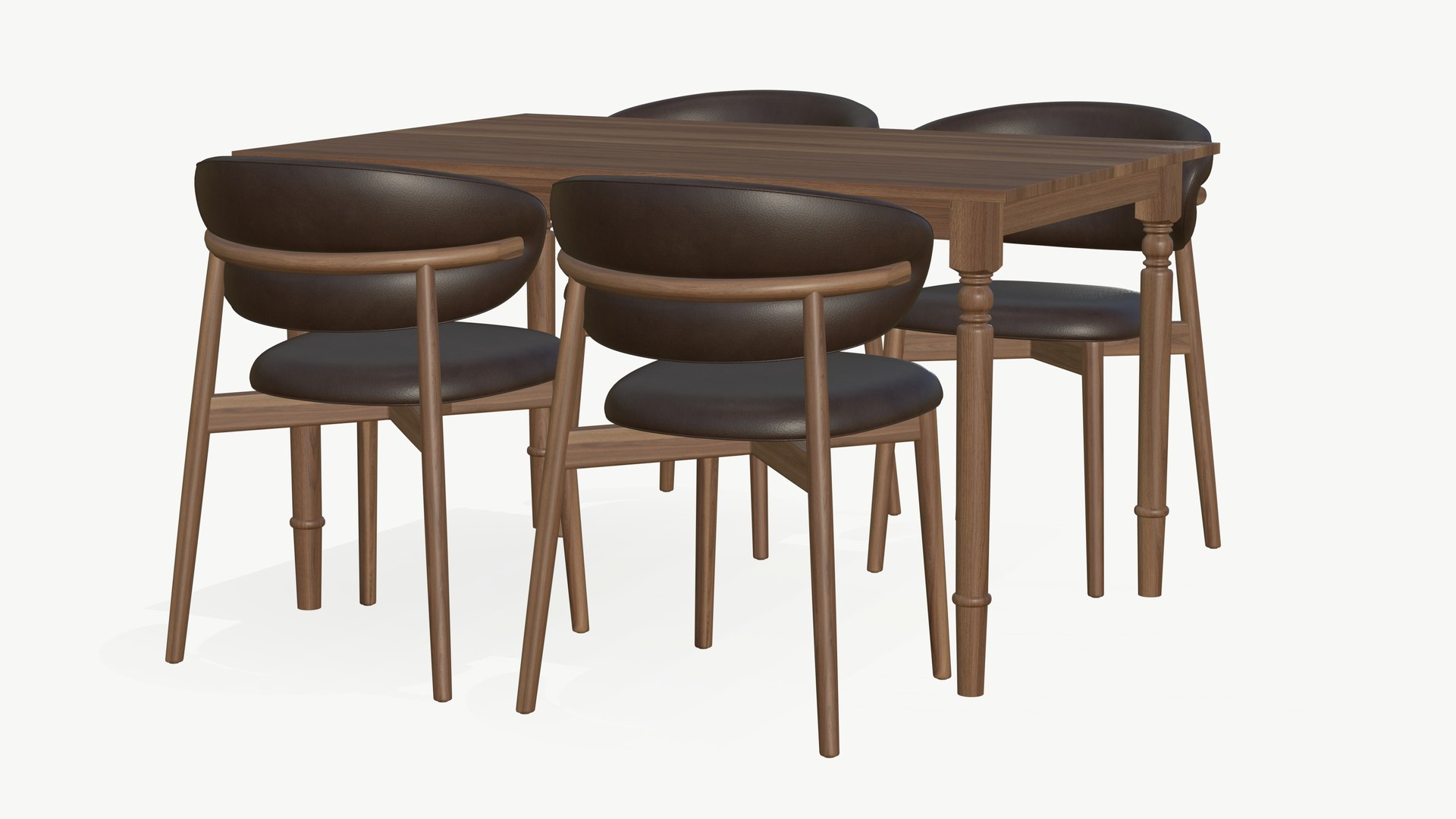 3D Modern Dining Table Chair New Design model - TurboSquid 2013919