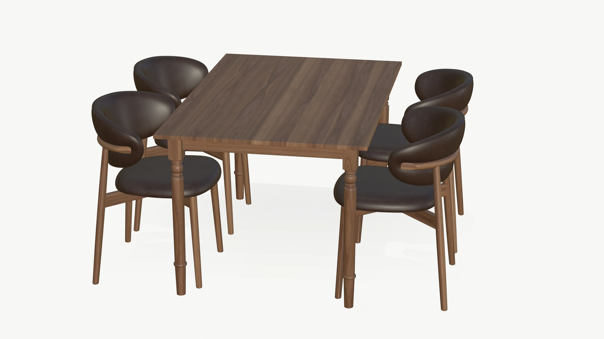 3D Modern Dining Table Chair New Design model - TurboSquid 2013919