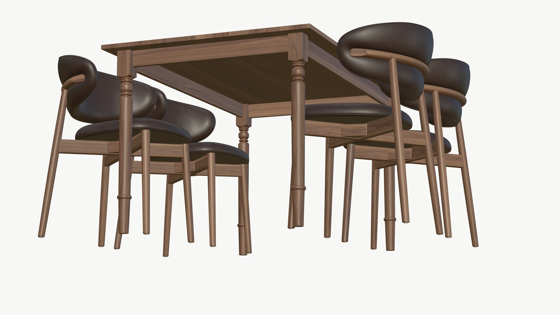 3D Modern Dining Table Chair New Design model - TurboSquid 2013919