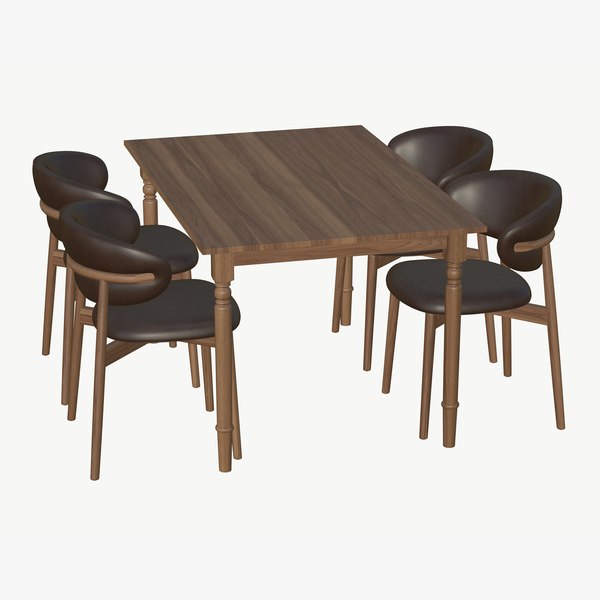 3D Modern Dining Table Chair New Design model - TurboSquid 2013919
