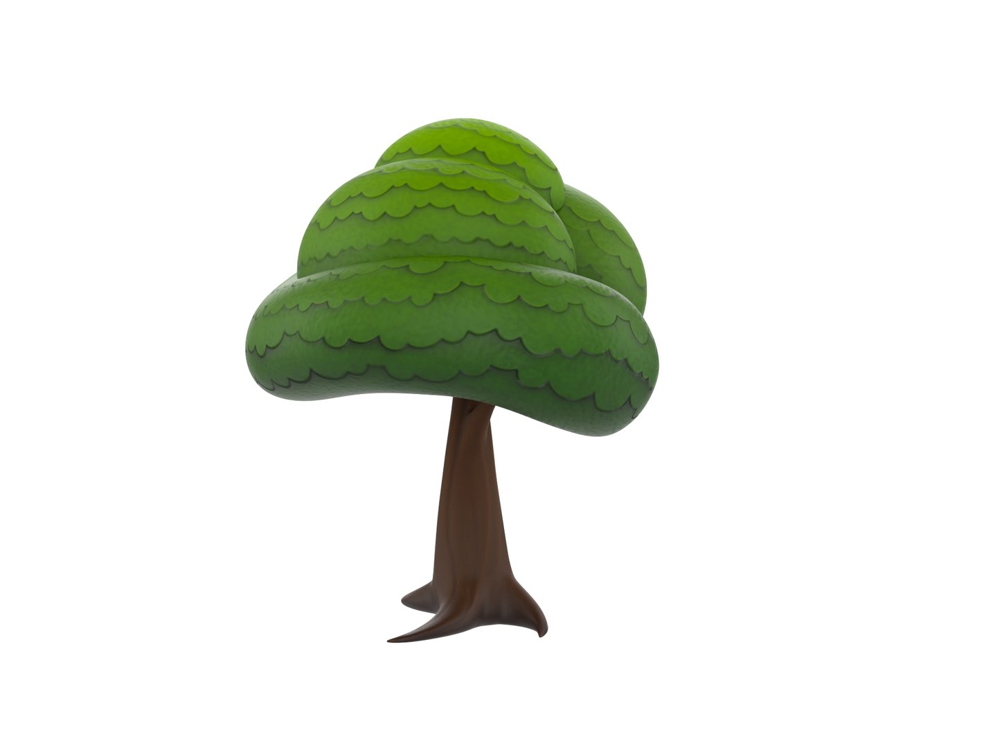 Cartoon Tree 004 Model - TurboSquid 1839958