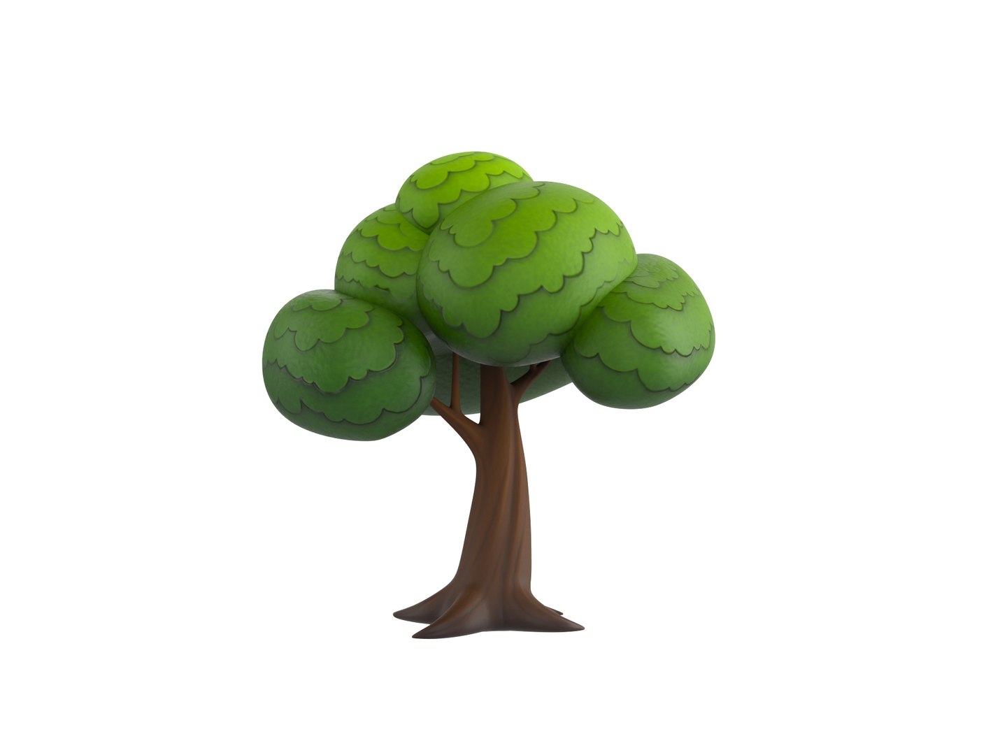 Cartoon Tree 004 Model - TurboSquid 1839958
