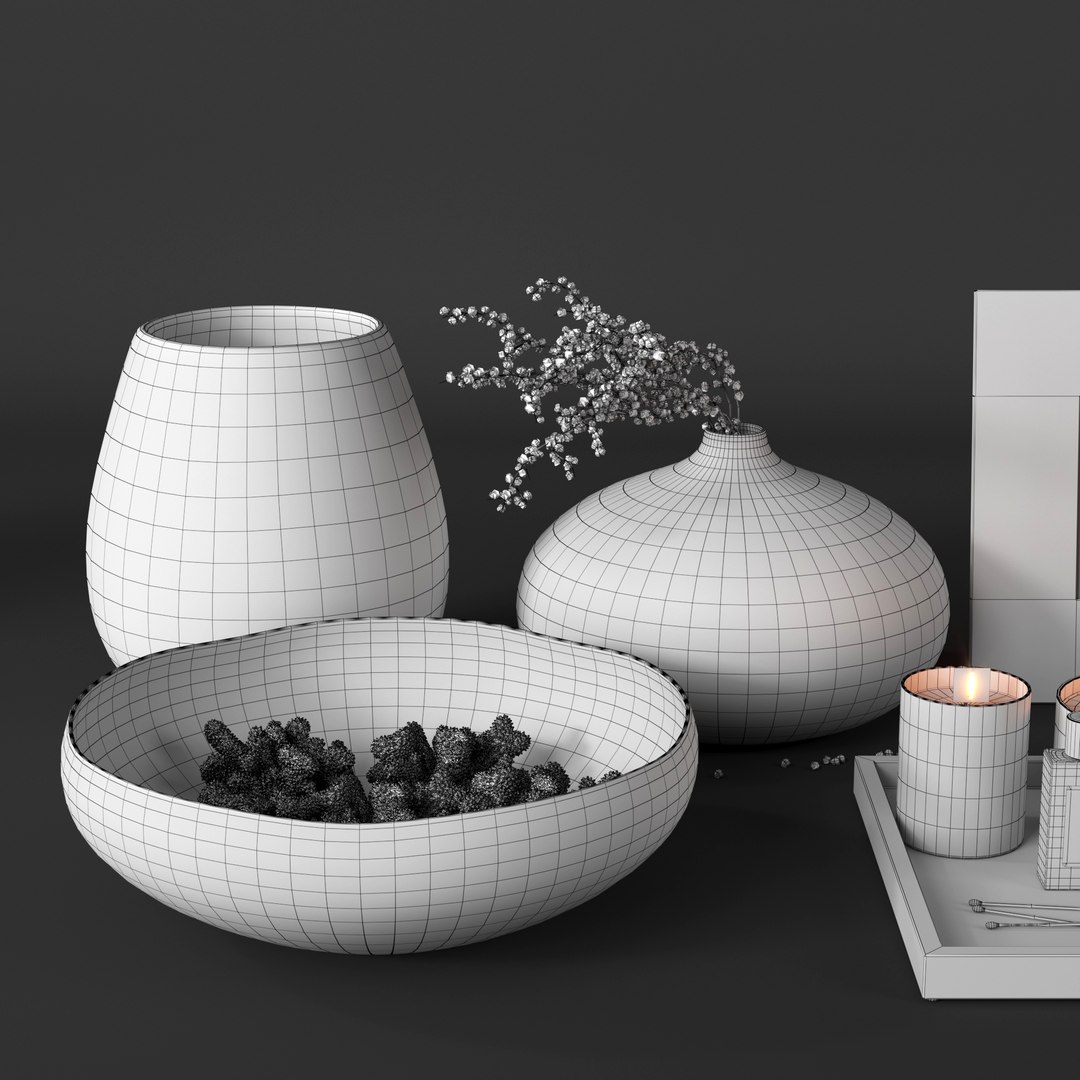 Corals Bowls 3D Model - TurboSquid 1502980