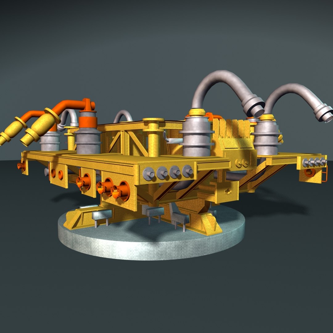 Subsea Production Manifold 3d Obj