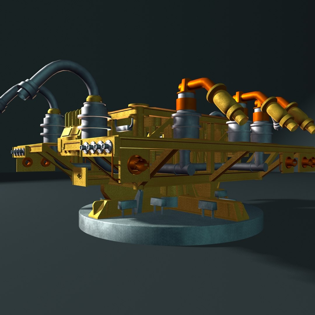 Subsea Production Manifold 3d Obj