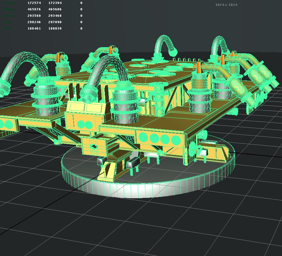 Subsea Production Manifold 3d Obj