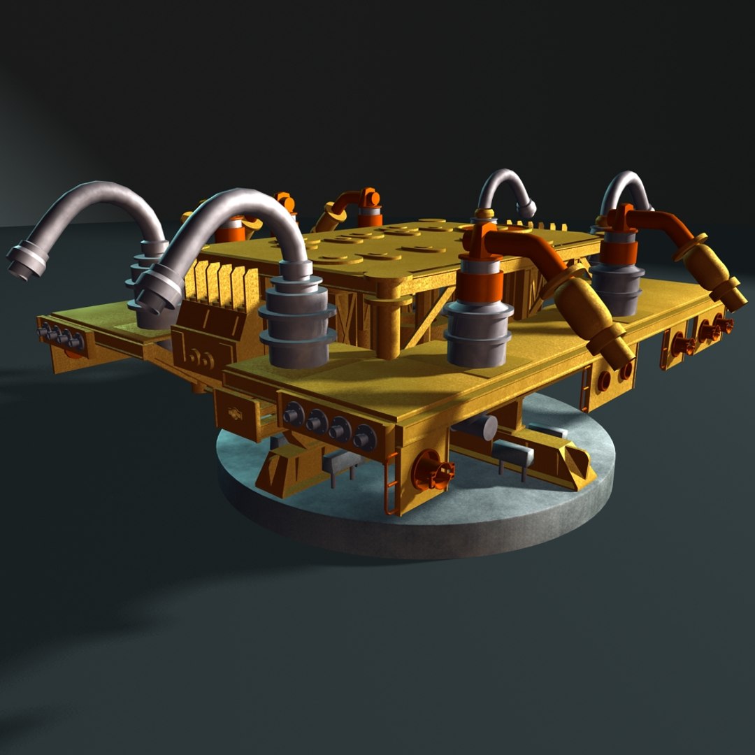 Subsea Production Manifold 3d Obj