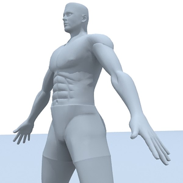 human male guy 3d model