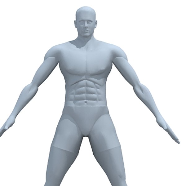human male guy 3d model