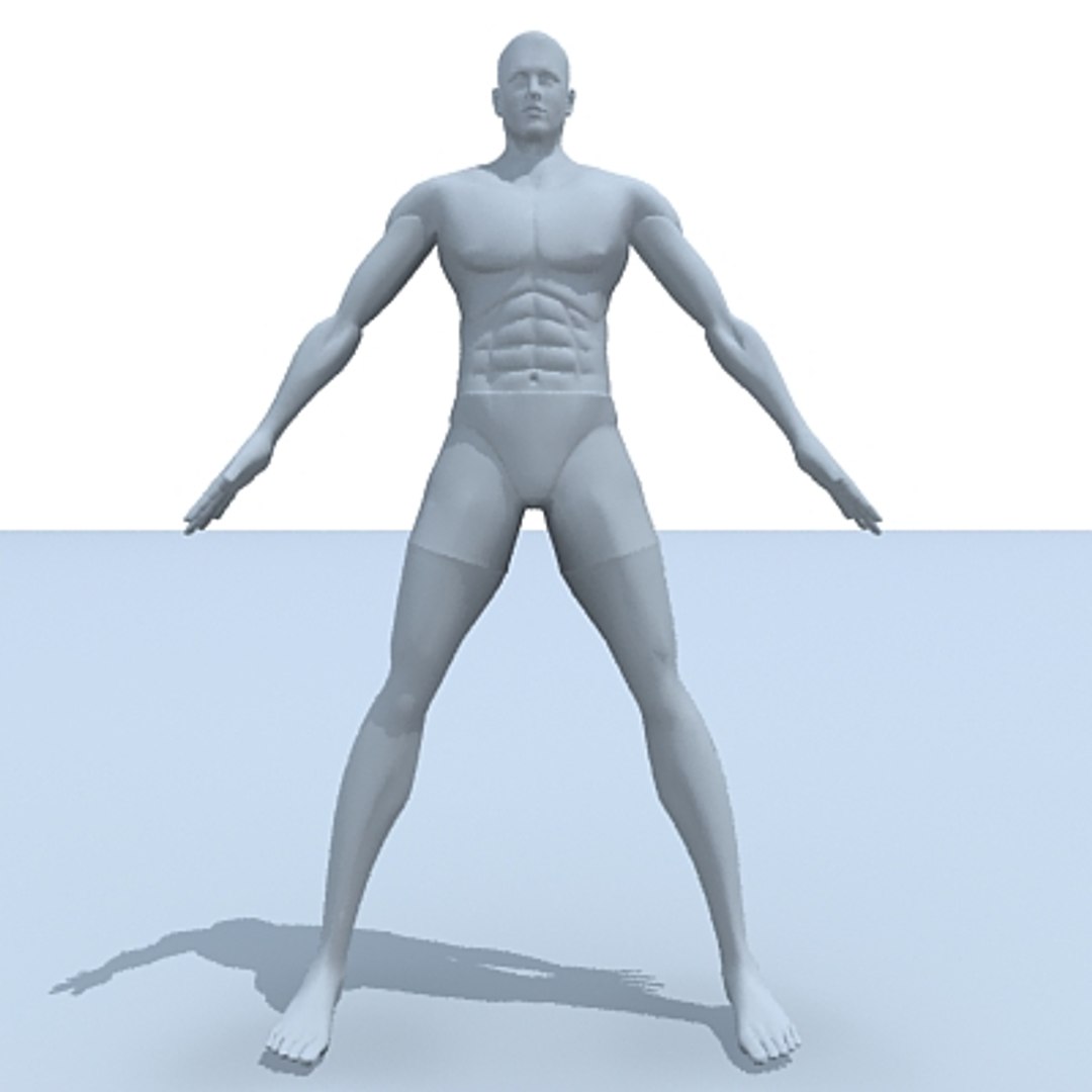 human male guy 3d model