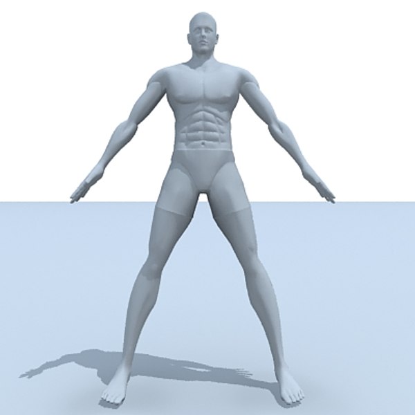 human male guy 3d model