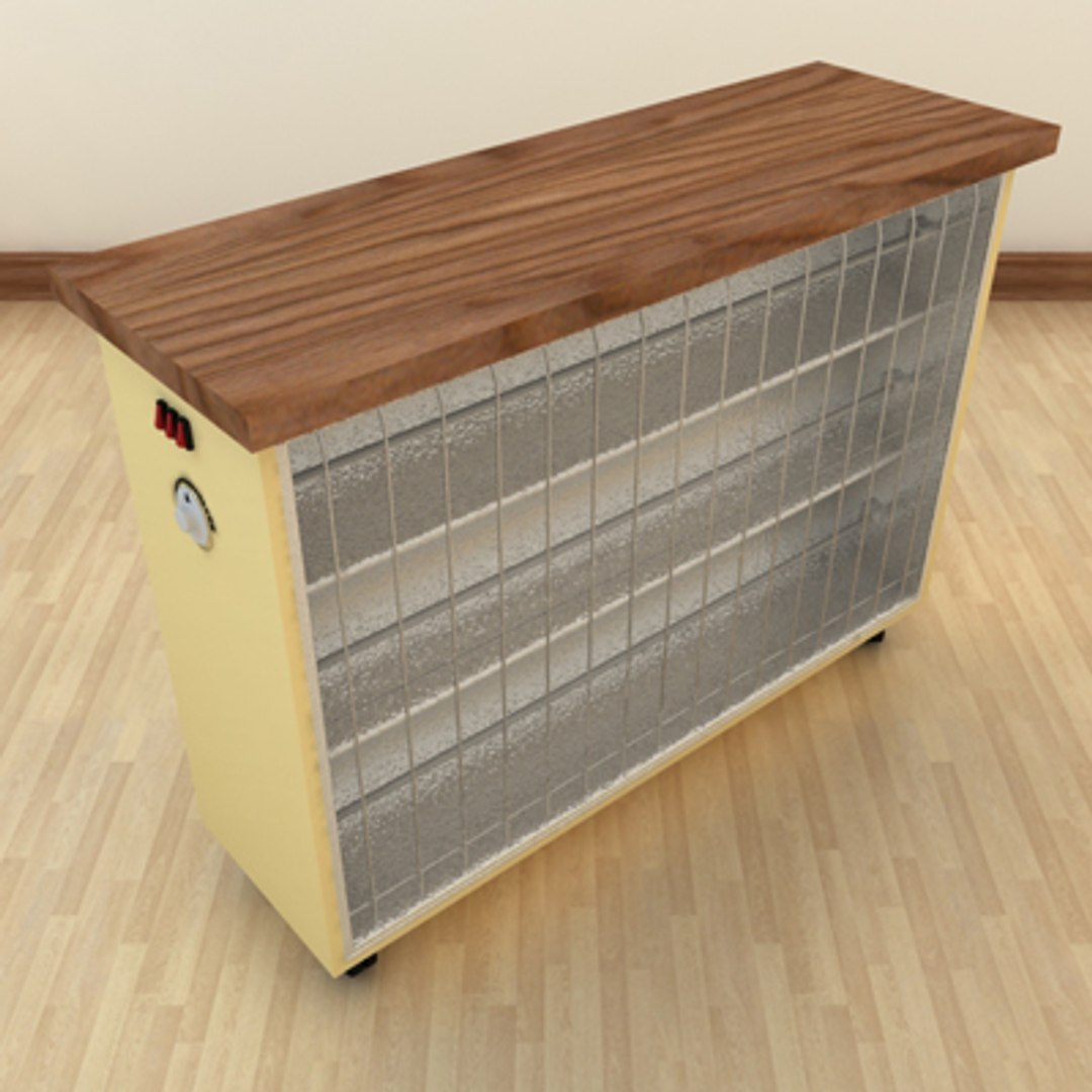 infrared quartz heater 3d model