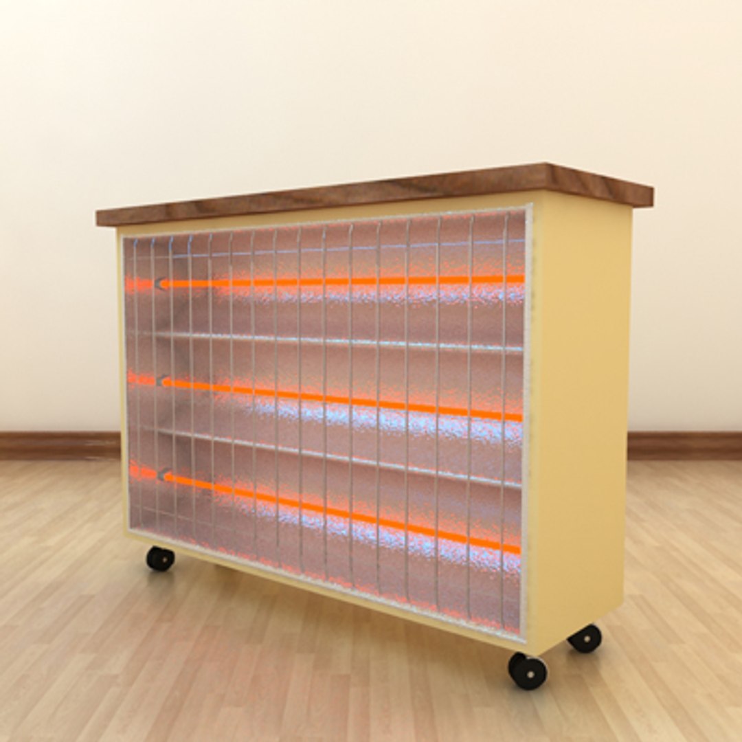 infrared quartz heater 3d model