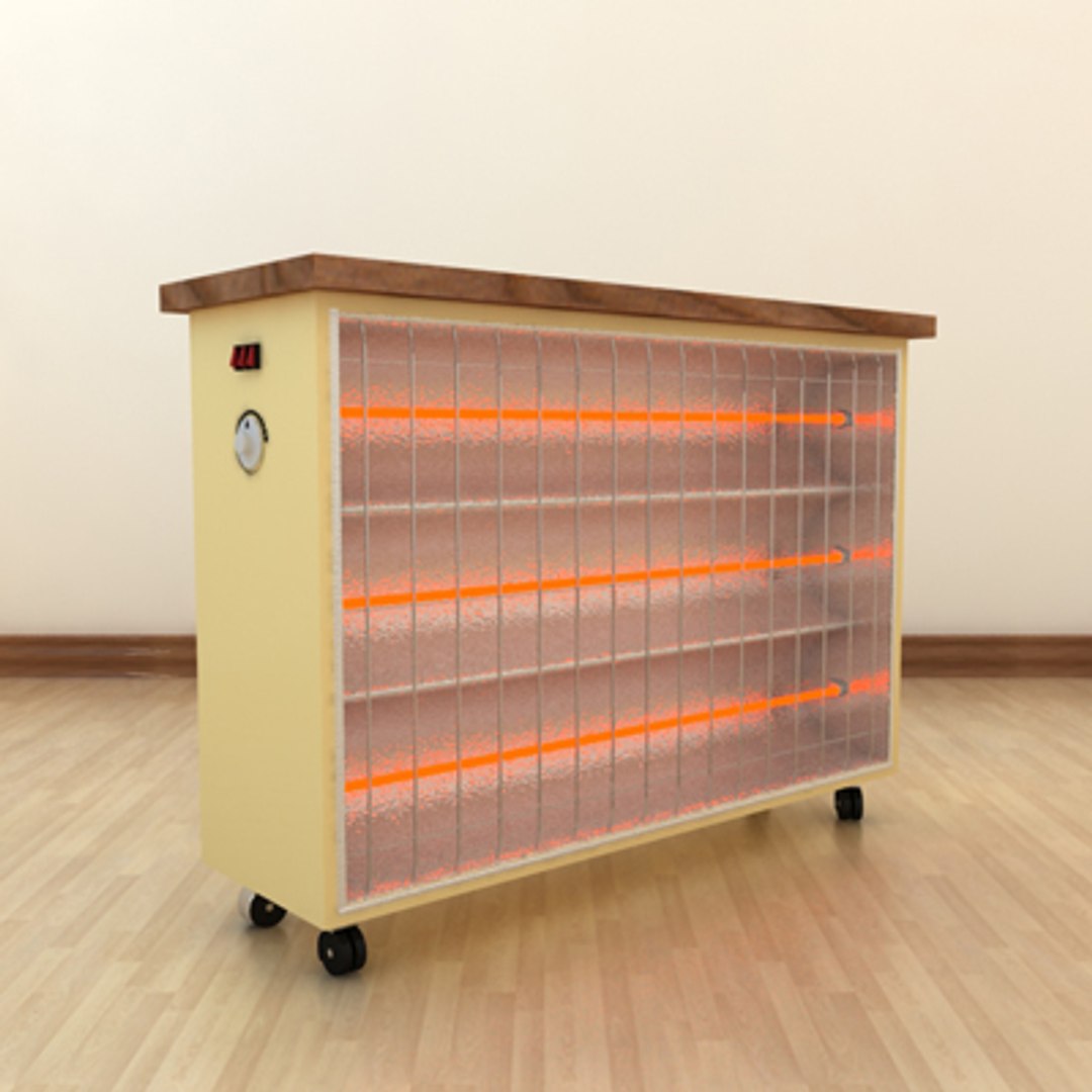 infrared quartz heater 3d model