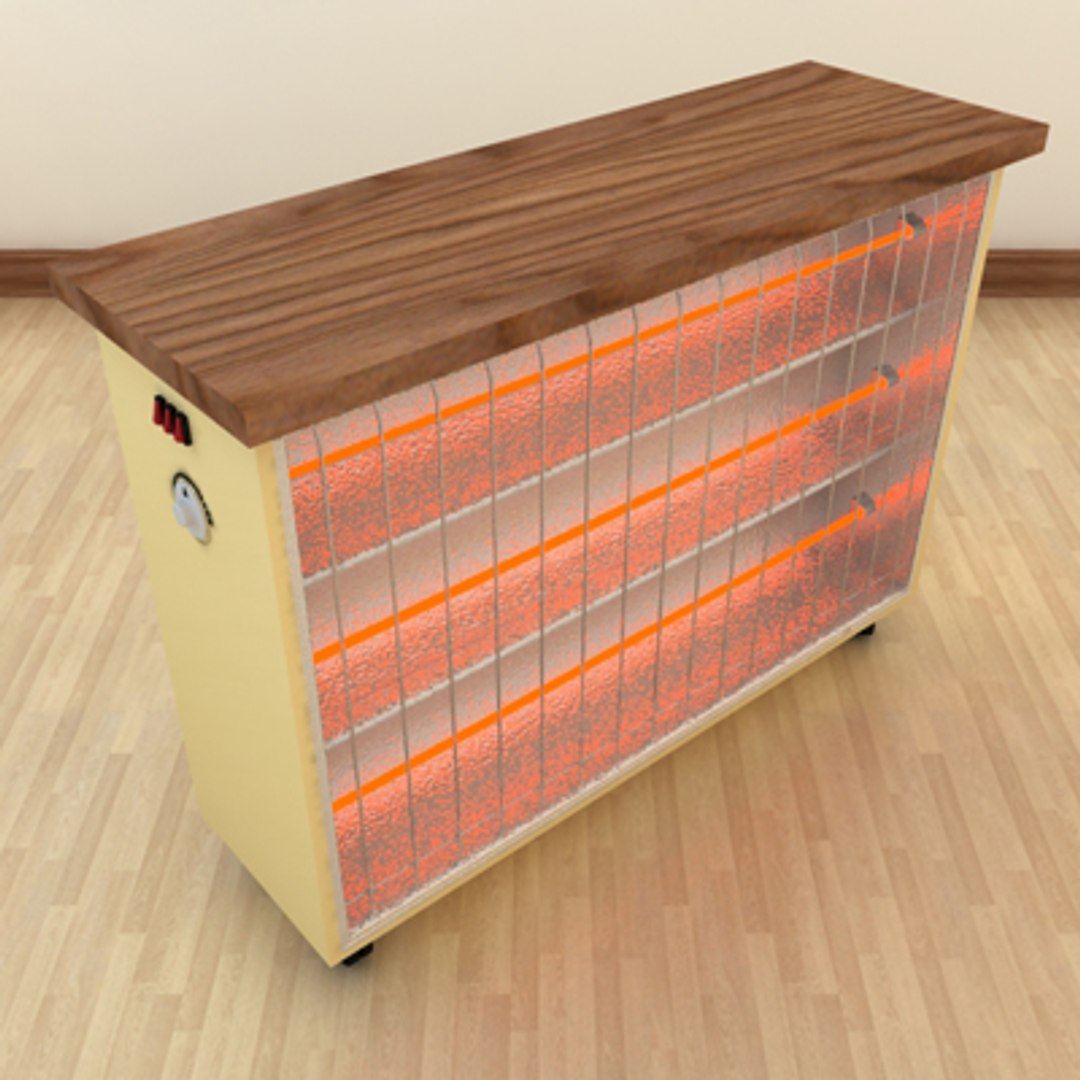 infrared quartz heater 3d model
