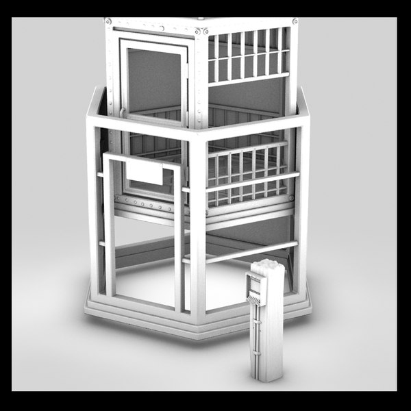 3d model elevator