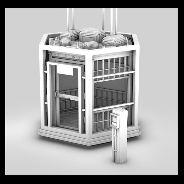 3d model elevator