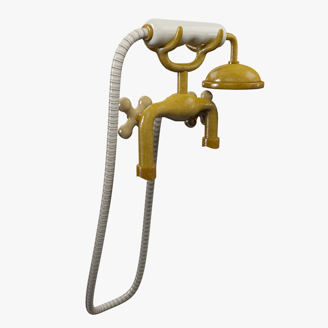 Cartoon Water Tap Shower 3D Model - TurboSquid 1158105