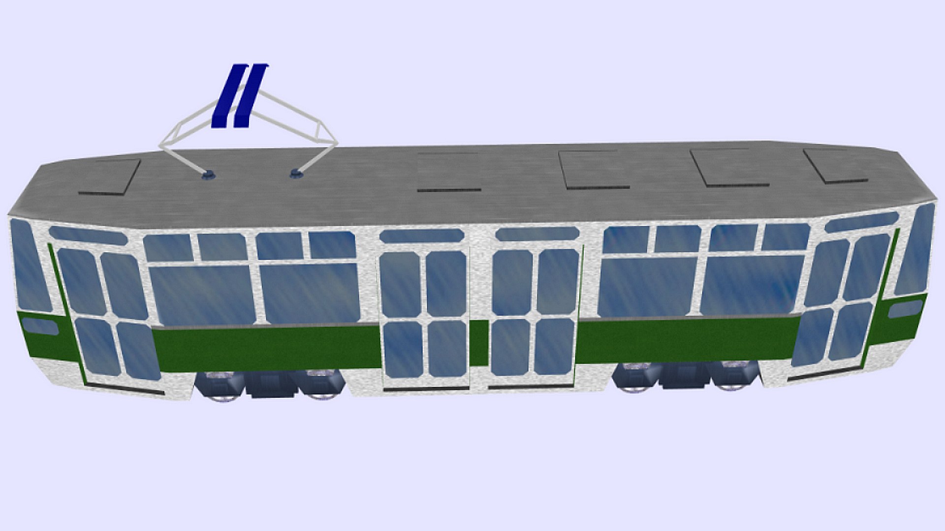 Tram Light-rail Konstal 105n 3D Model - TurboSquid 1708514