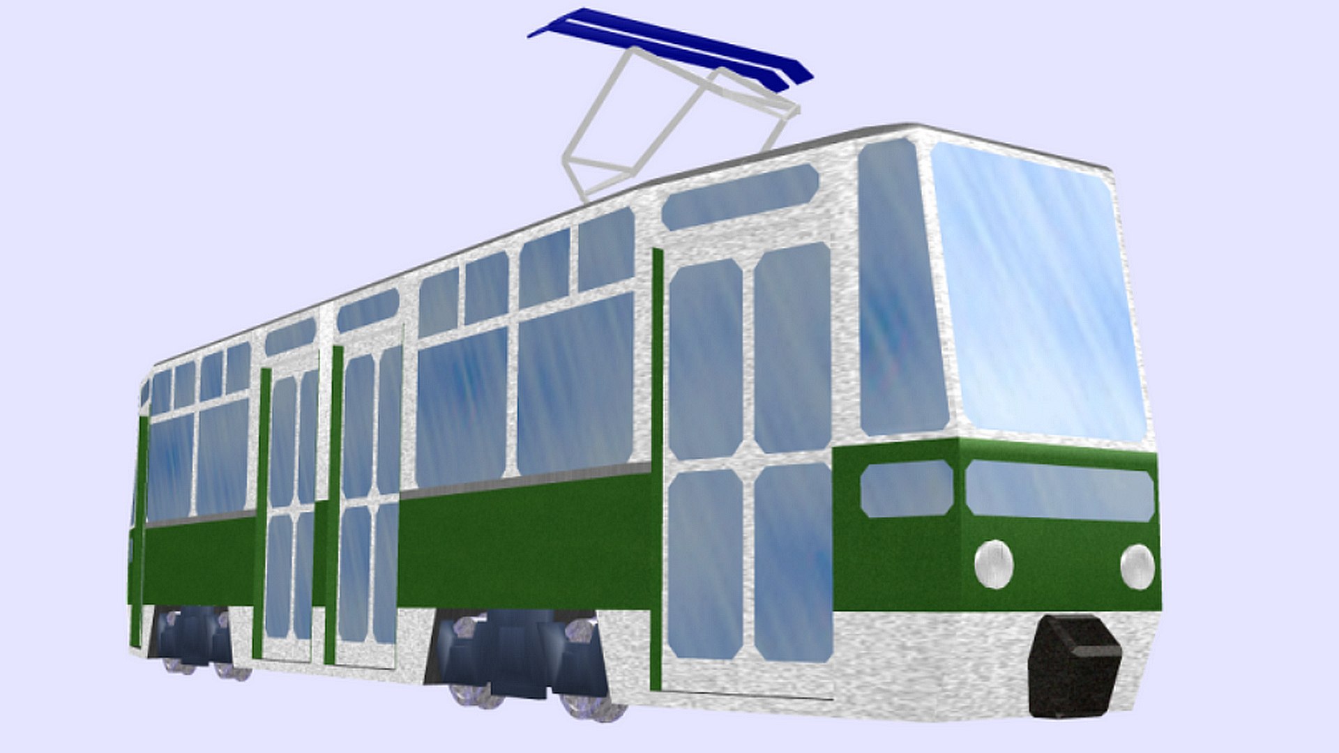 Tram Light-rail Konstal 105n 3D Model - TurboSquid 1708514