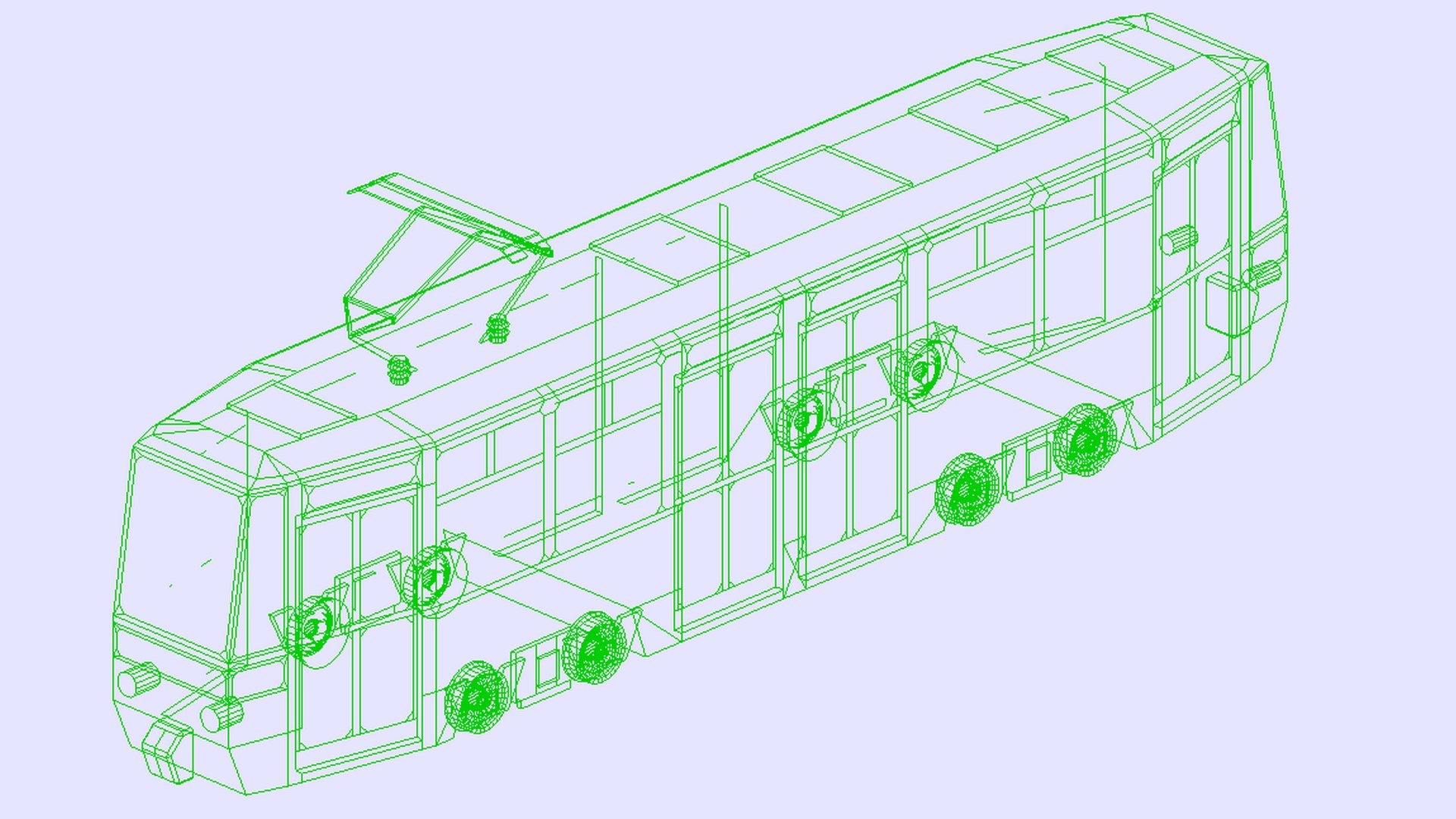 Tram Light-rail Konstal 105n 3D Model - TurboSquid 1708514