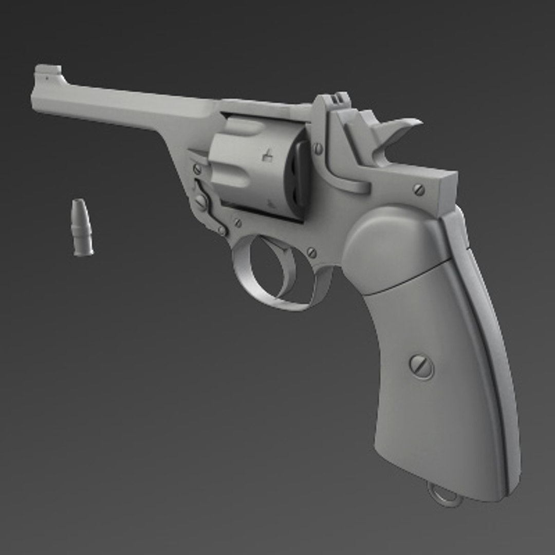 Free Obj Model Revolving Pistol