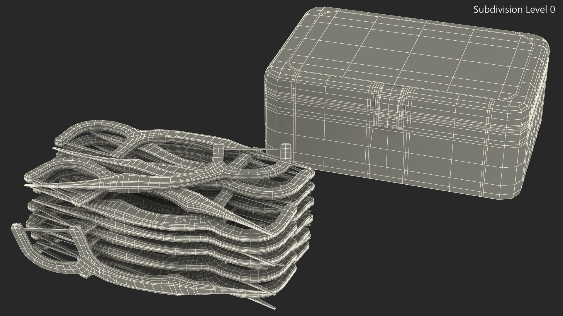 3D Dental Floss Toothpicks Box model - TurboSquid 1736771